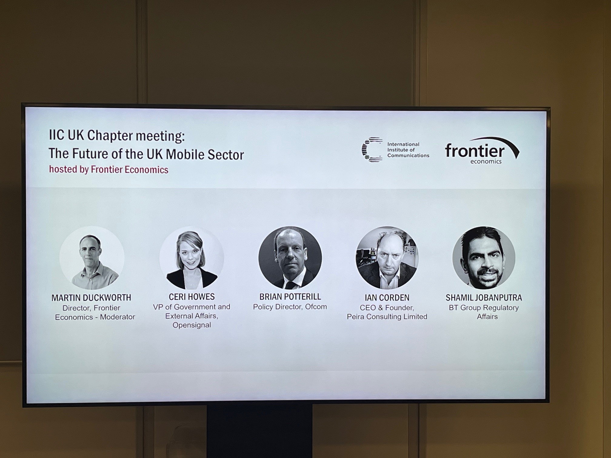 IIC UK Chapter meeting: The Future of the UK Mobile Sector ...